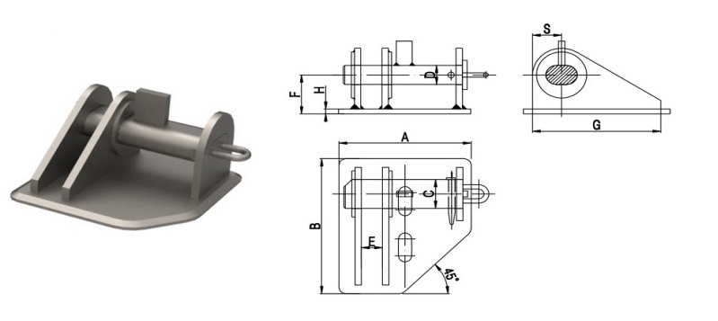 Smit Towing Bracket-OCIMF - One-stop shipbuilding supplier